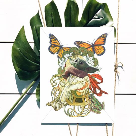 Grogu Baby Yoda Collage Print | The Maker's Outpost