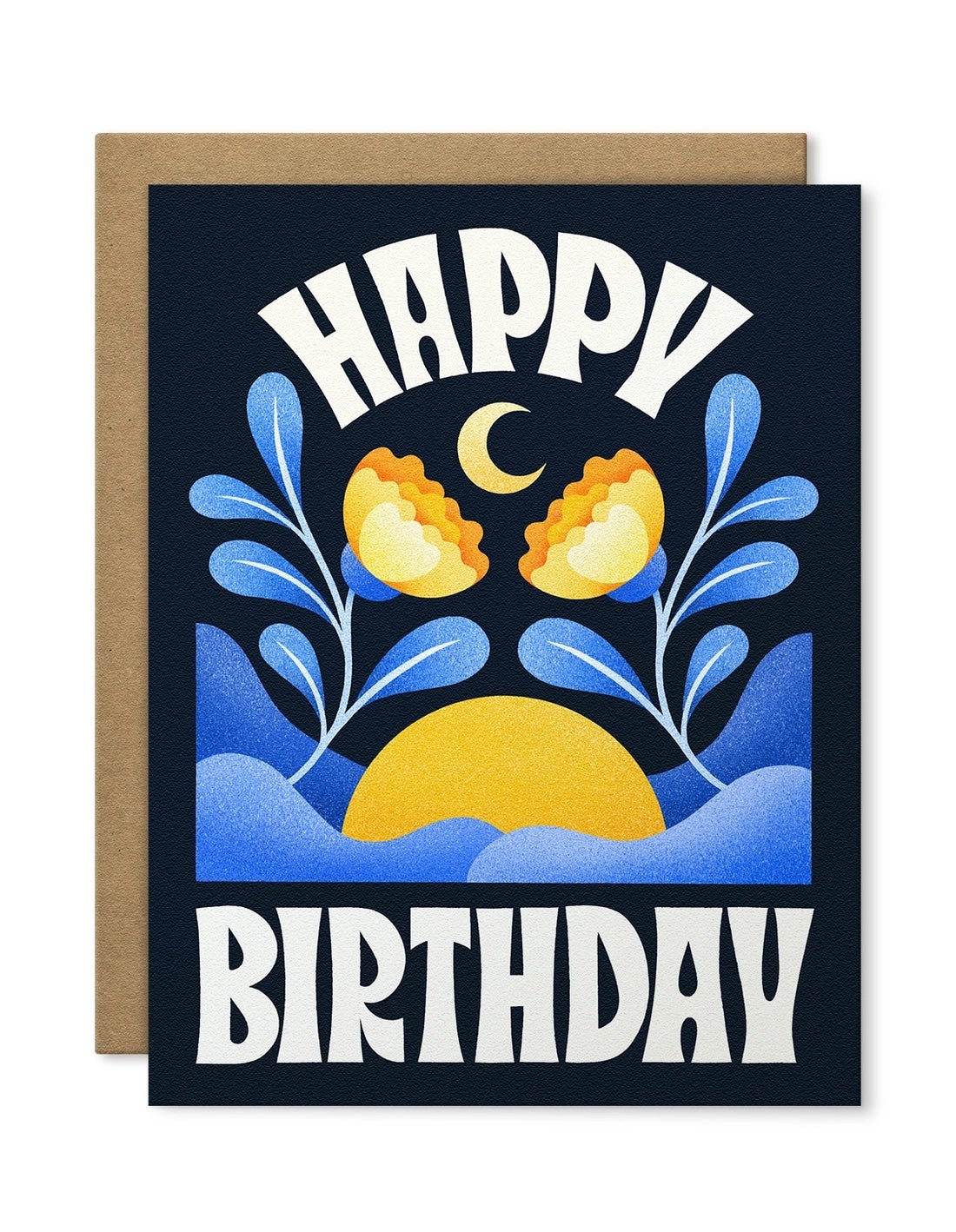 Happy Birthday Blue Moon Card | The Maker's Outpost