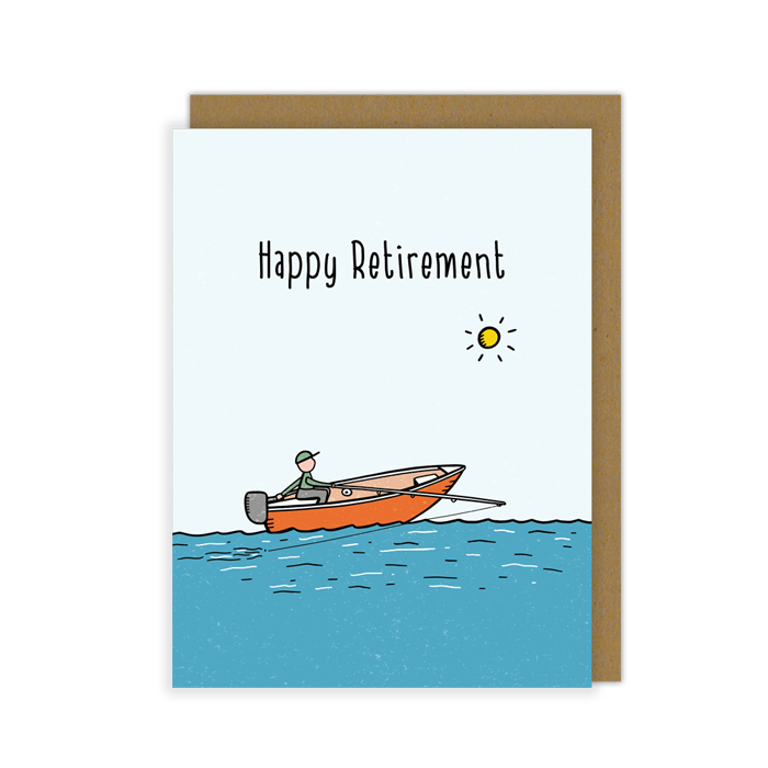 Happy Retirement Fishing Card | The Maker's Outpost