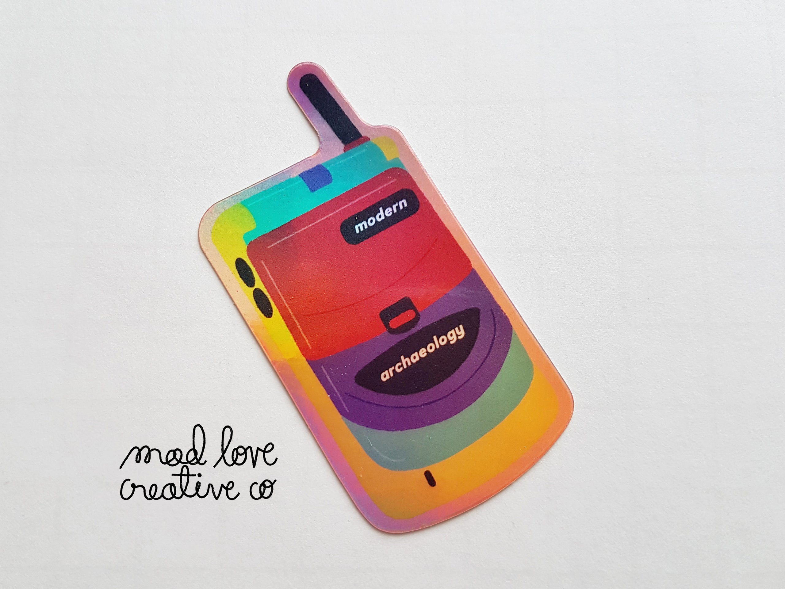 Flip Phone Sticker | The Maker's Outpost